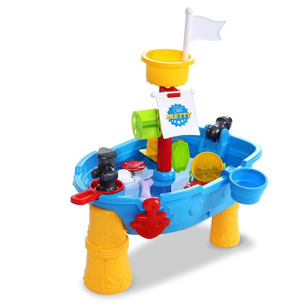 Keezi Kids Sandpit Pretend Play Set Outdoor Toys Water Table Activity ...